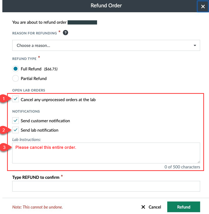 BluePrint: Refunding and Canceling an Order