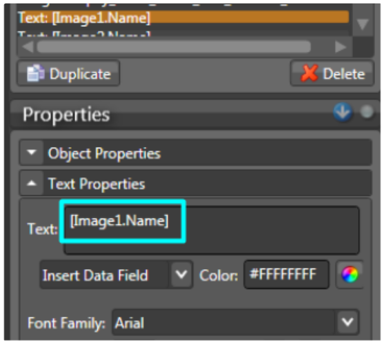 How to Add JPEG Filename to Layout in FLOW
